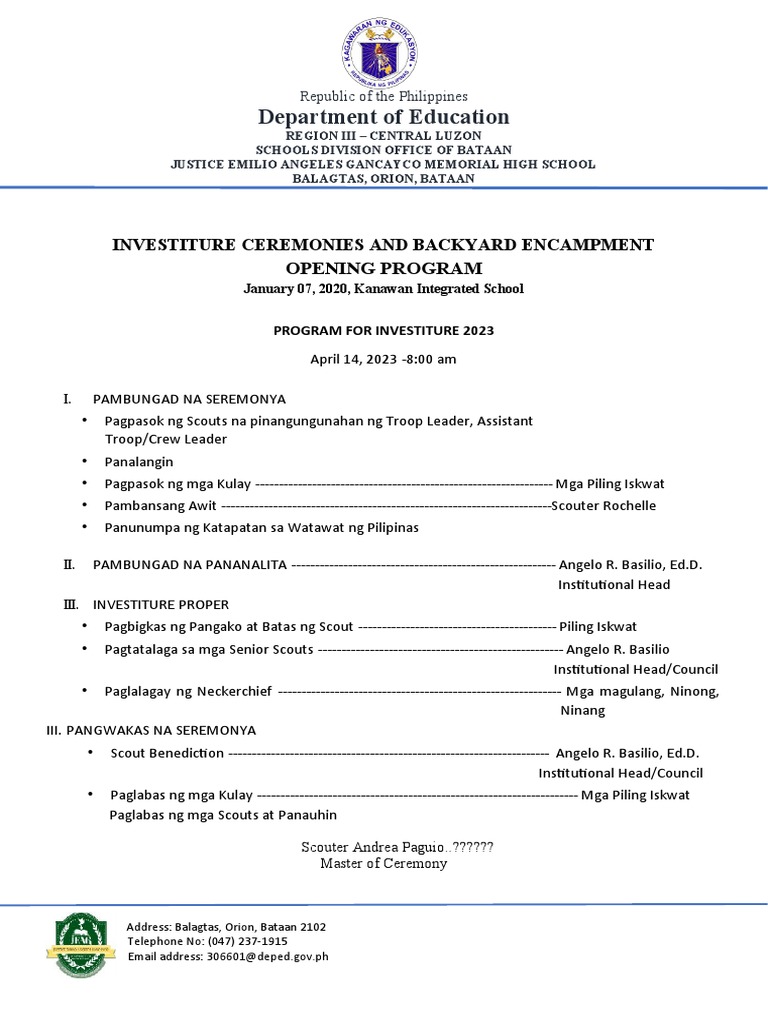 investiture-program | PDF