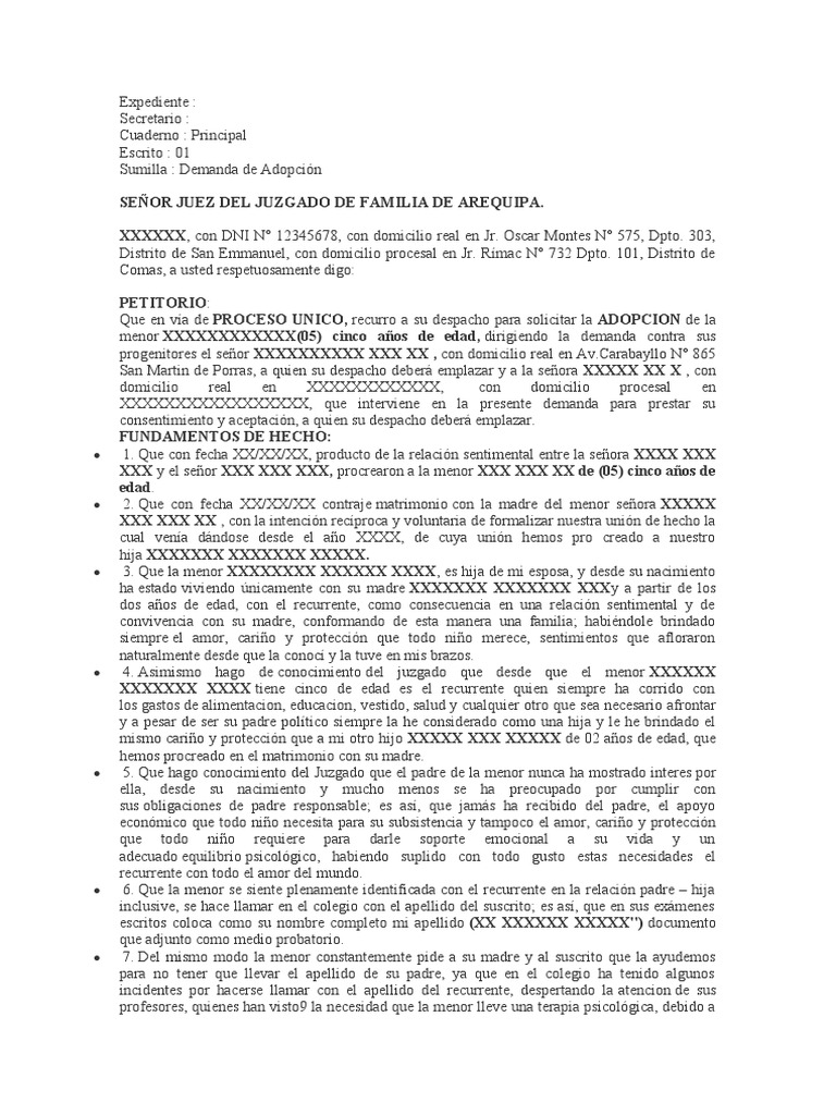 Modelo de Demanda de Adopcion Por Excepcion | PDF | Adopción | Arreglos de vivienda