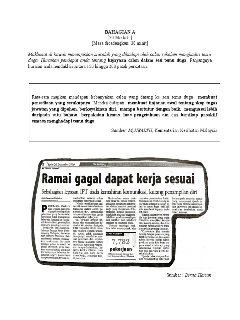 Karangan A Set 2 - ARAS RENDAH | PDF