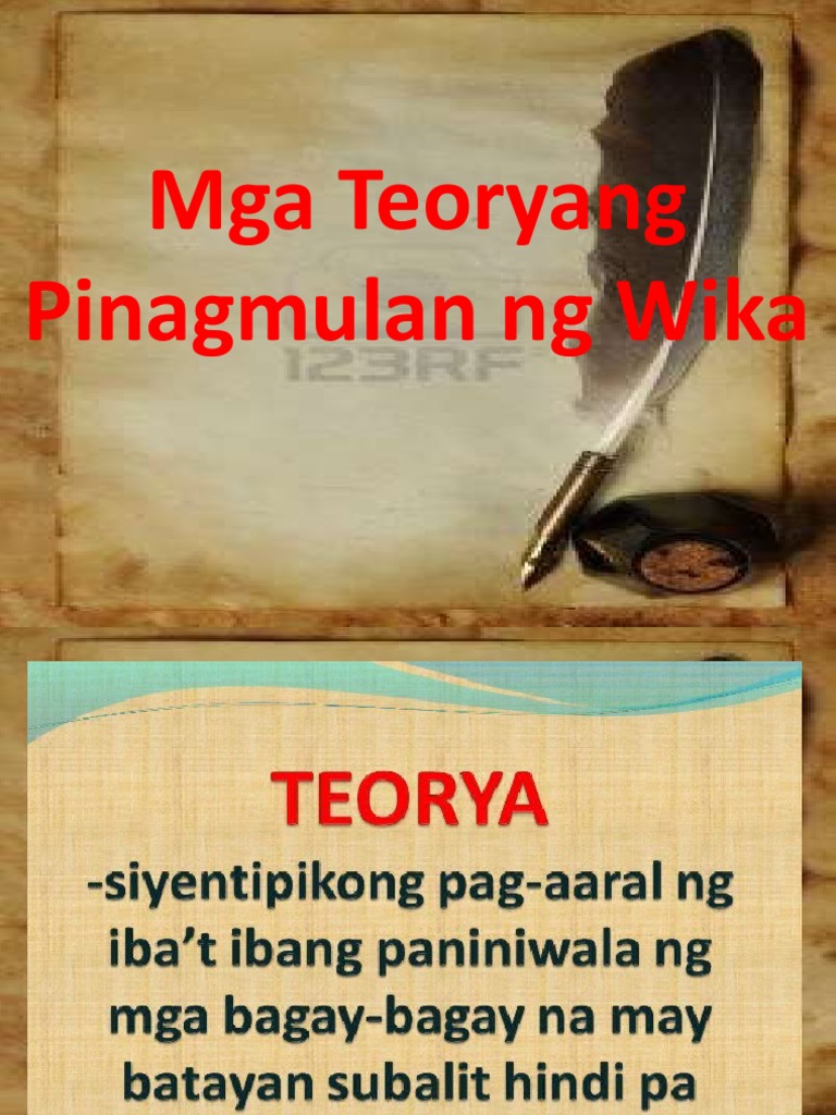 Teorya NG Wika Final | PDF