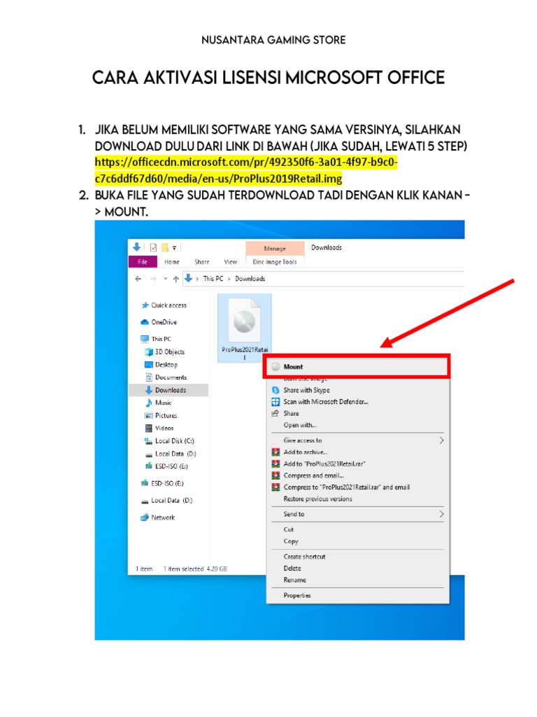 CARA-AKTIVASI-LISENSI-MICROSOFT-OFFICE-10 | PDF