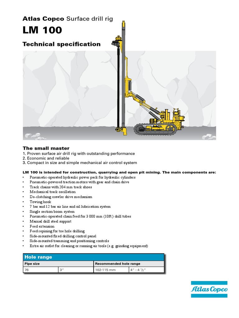LM100 | PDF | Drill | Drilling