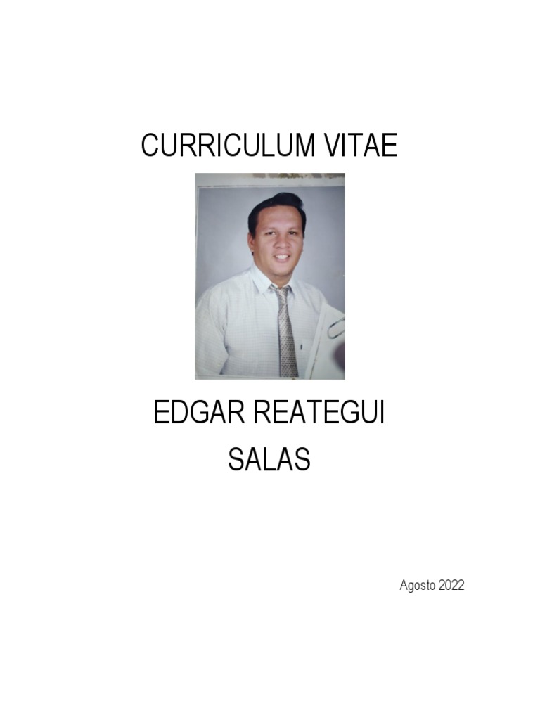 Curriculum Edgar 2022 | PDF | Perú | Los bosques