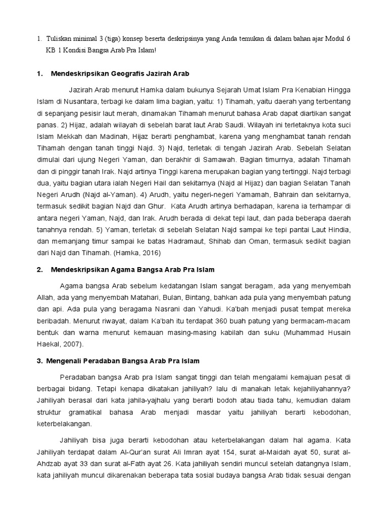 Analisa Bahan Ajar Modul 6 KB 1 | PDF