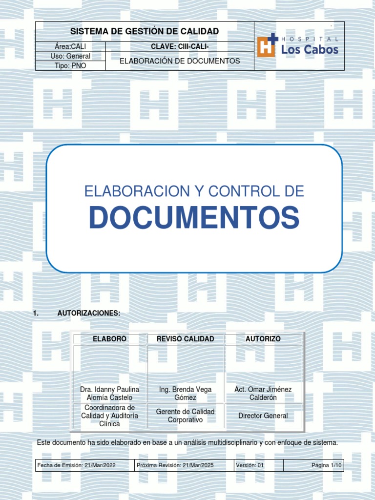 1.1 Proceso para Elaborar y Mantener Documentos Por Escrito - Avance ...