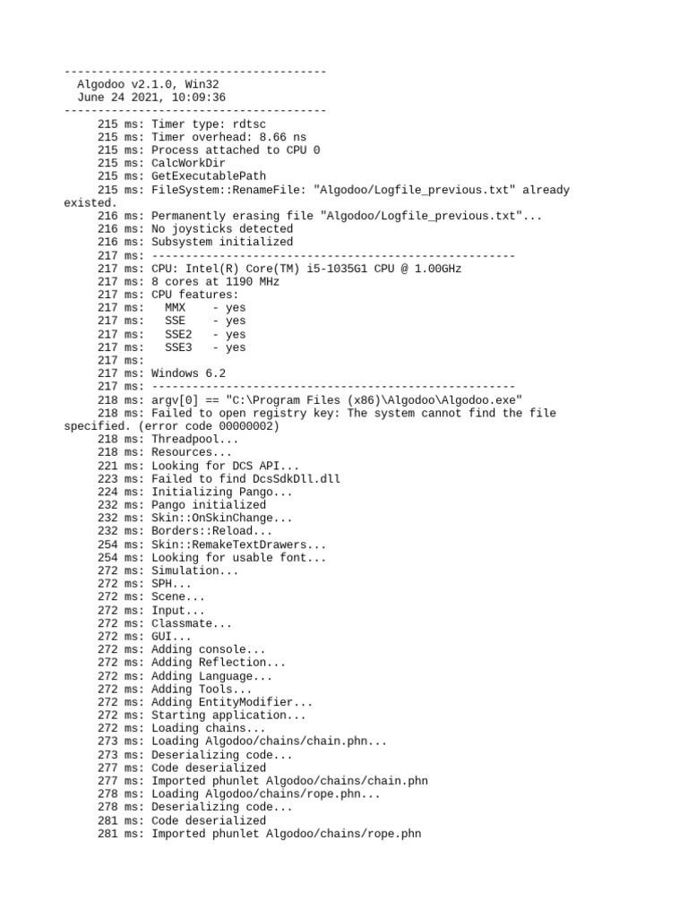Logfile Previous | PDF | Shader | Computing