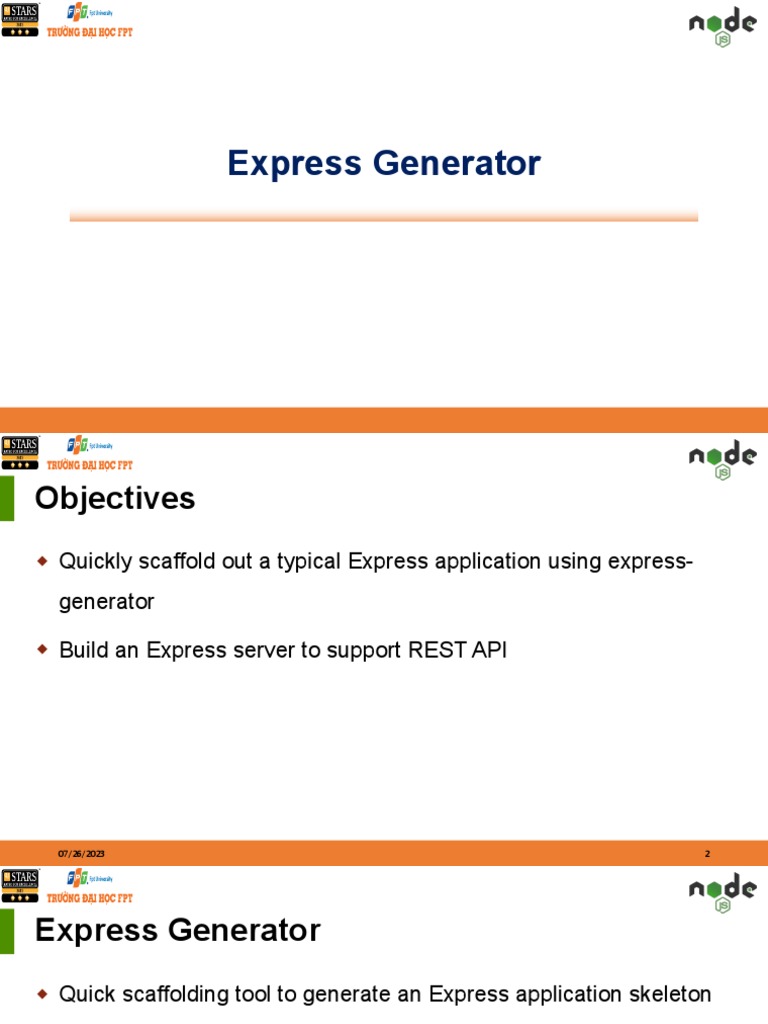Session 12-13-14-Express Generator | PDF | Computing | Software