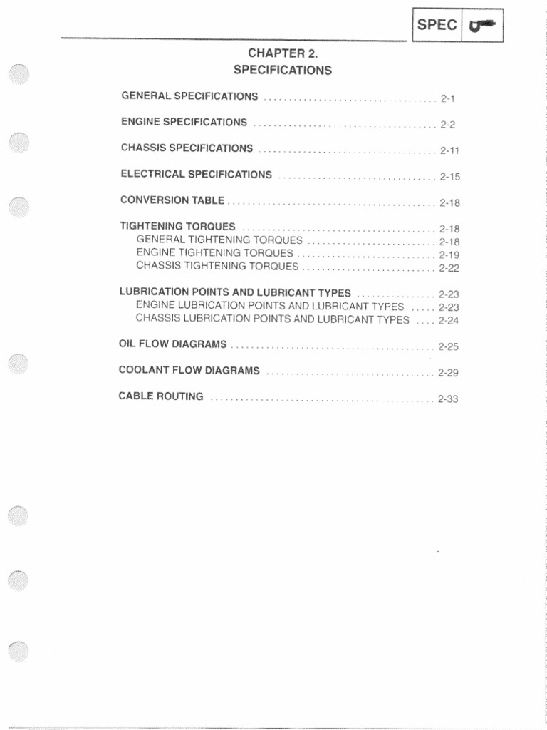 Specifications | PDF