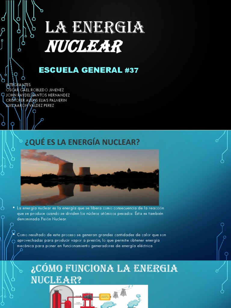 Energía Nuclear: Funcionamiento y Efectos | PDF | La energía nuclear ...