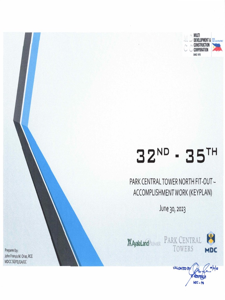 Accomplishment Works With Highlighted Keyplan & Photos | PDF | Framing ...