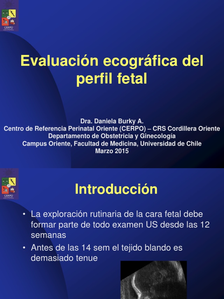 Evaluación Ecográfica del Perfil Fetal | PDF | Cara | Enfermedades y trastornos