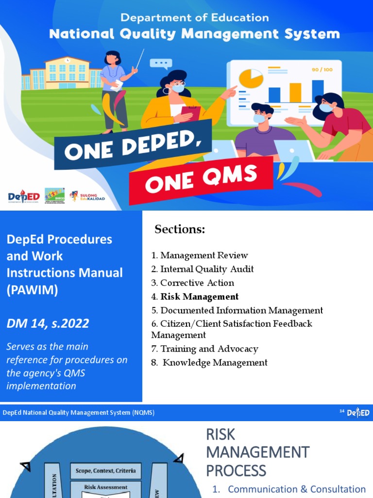 DepEd NQMS Risk Management Guide | PDF | Risk | Risk Management