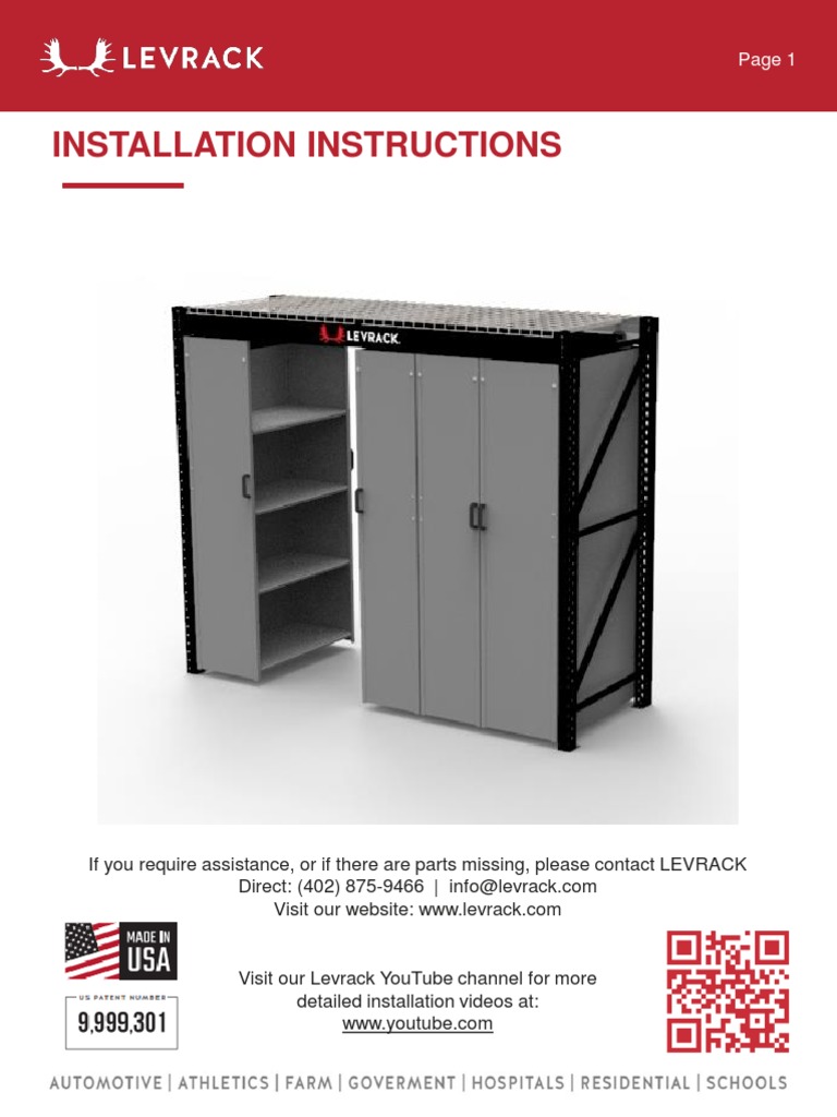 Levrack Installation Guide - 2021 - REV E - 4 12 202111111 | PDF ...
