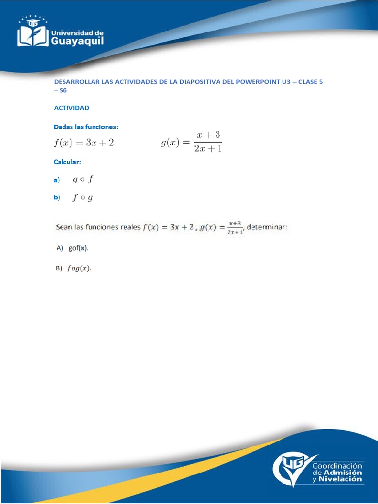 Actividades Clase 5 U3 PowerPoint | PDF | Informática