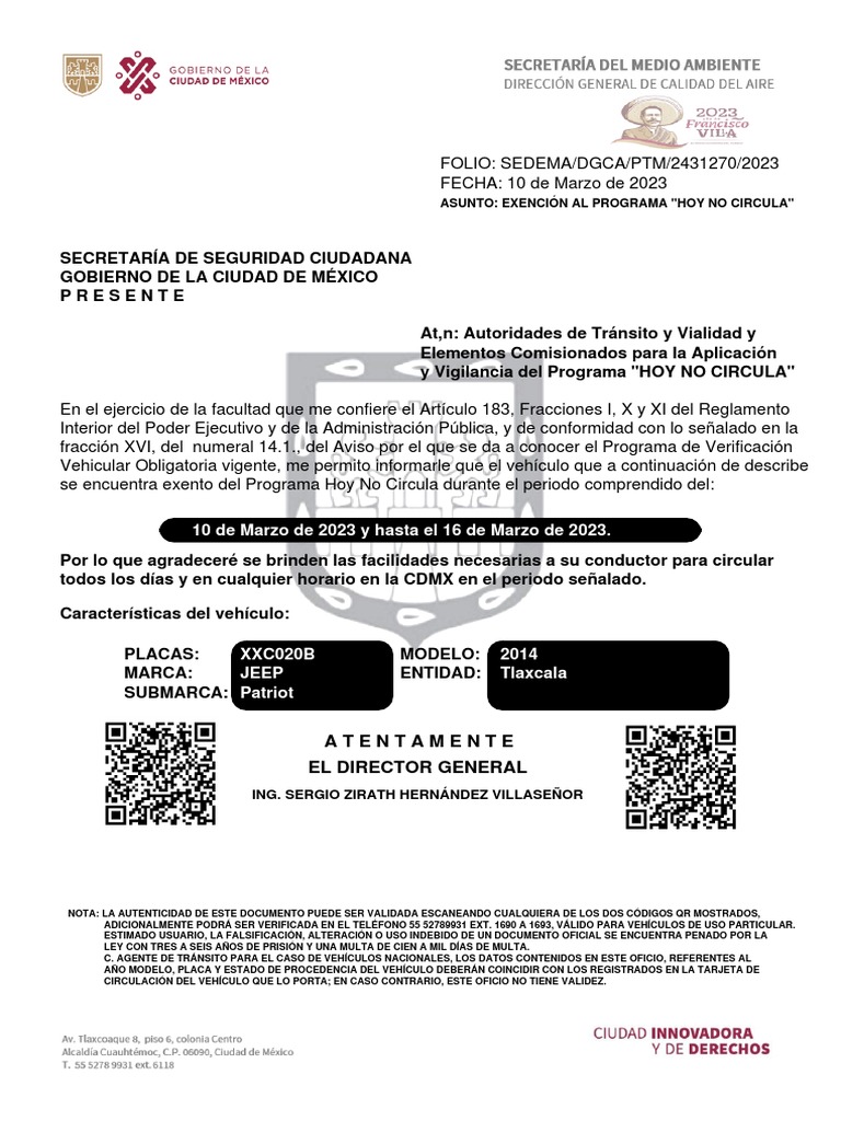 Permiso Vehicular | PDF | México | Gobierno