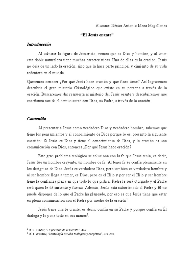 El Jesús Orante | PDF | Oración | orador del Señor