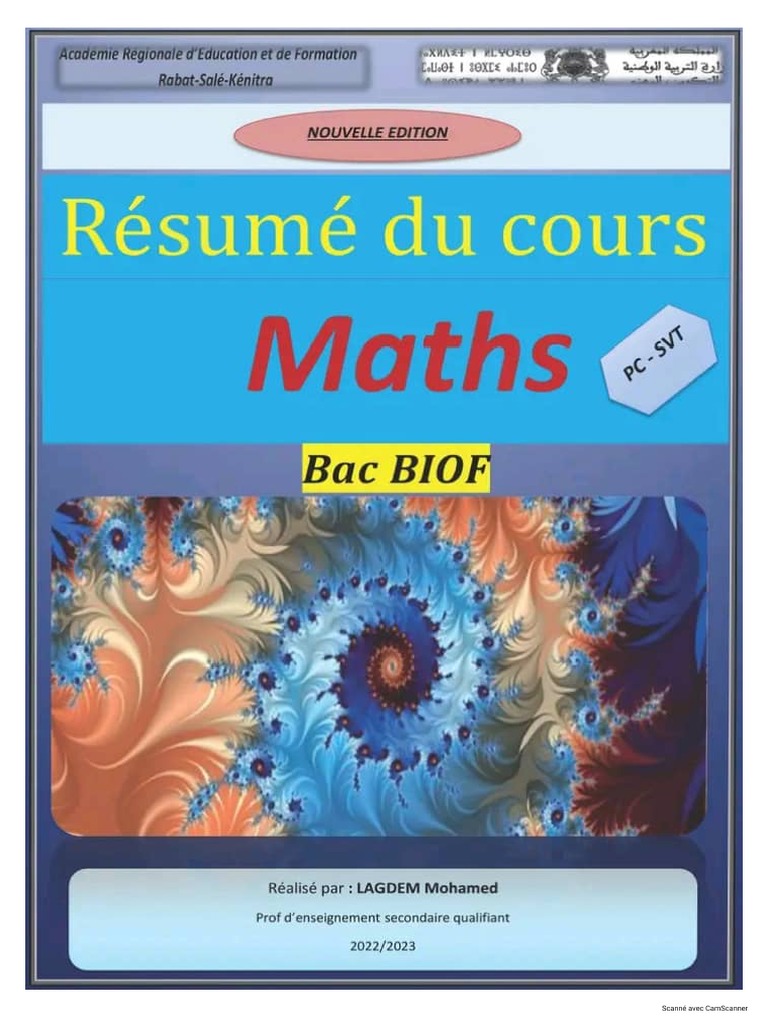 Résumé de Cours Maths Biof Tle by Tehua | PDF