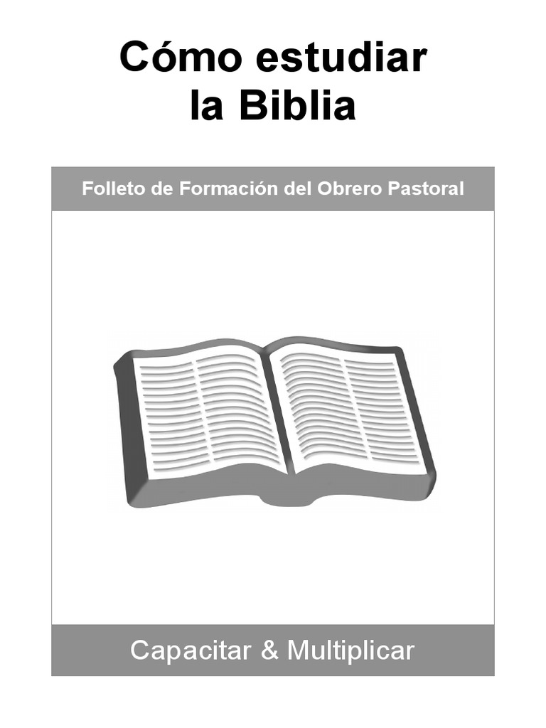 Cómo Estudiar La Biblia Pdf Biblia Viejo Testamento