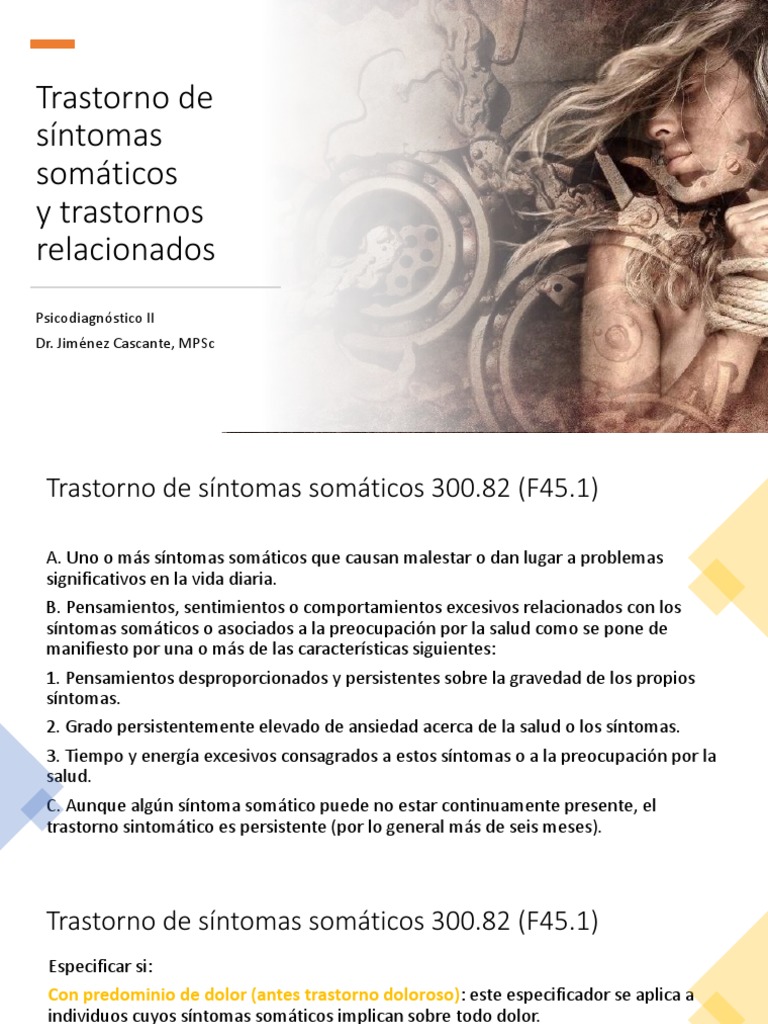 Trastorno de Síntomas Somáticos | PDF | Ansiedad | Salud mental