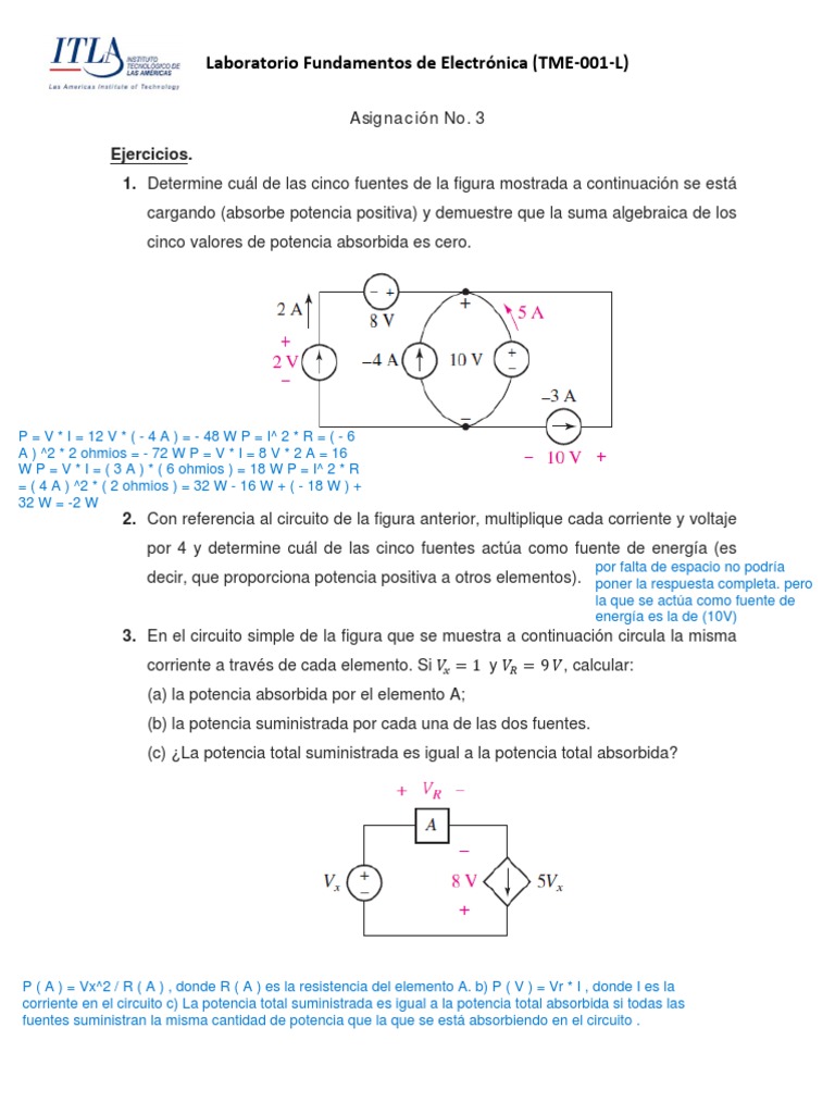 Ejercicios Resueltos de Circuitos | PDF | Energia electrica | Corriente eléctrica