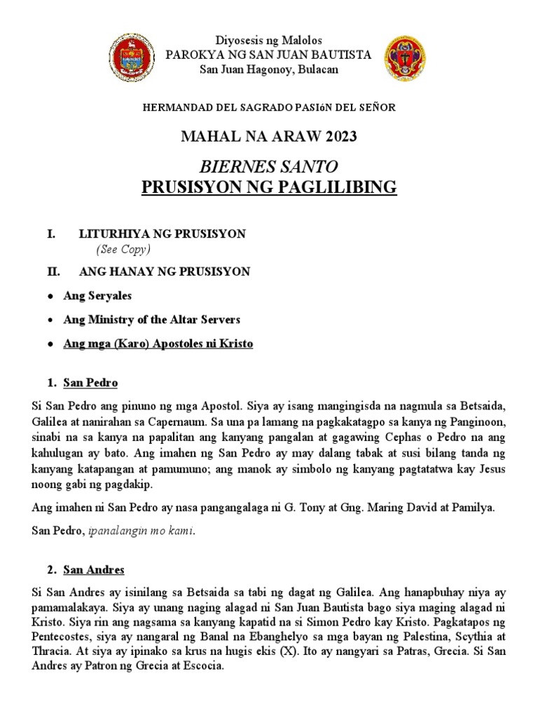 Holy Week 2023 Good Friday | PDF