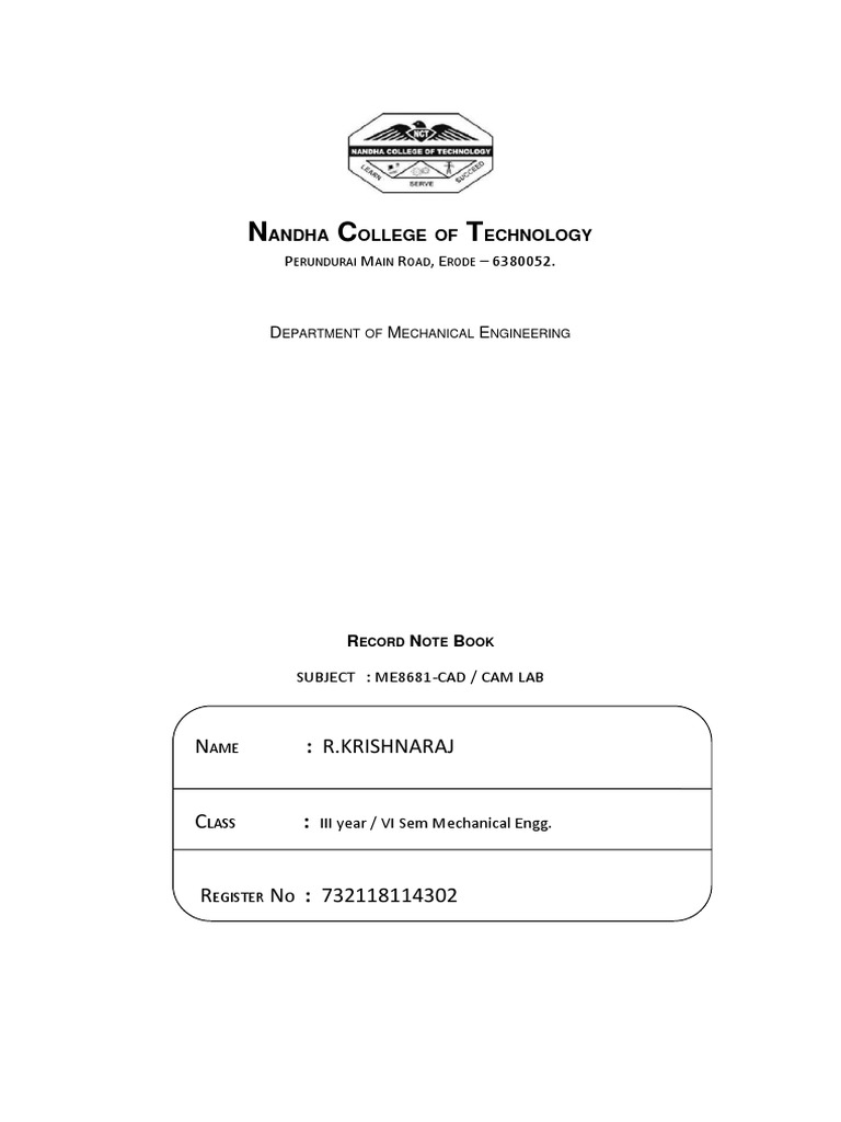 CAD-CAM Record | PDF | Metalworking | Machines