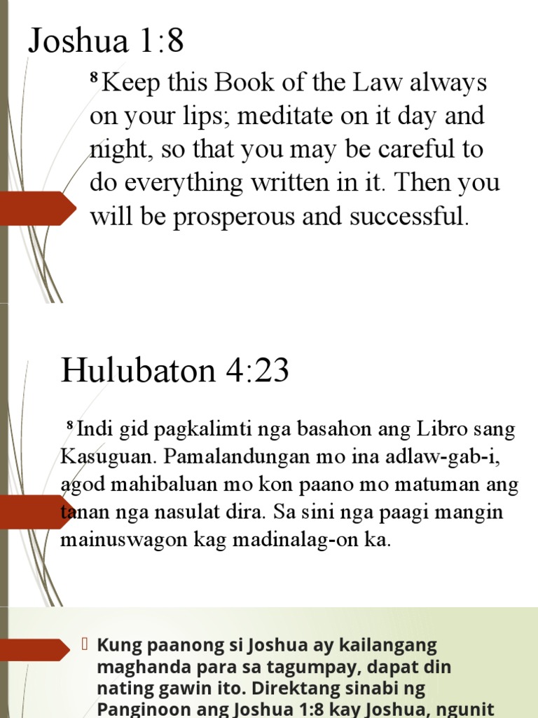 Joshua 1 8 | PDF | Humility | Glory (Religion)