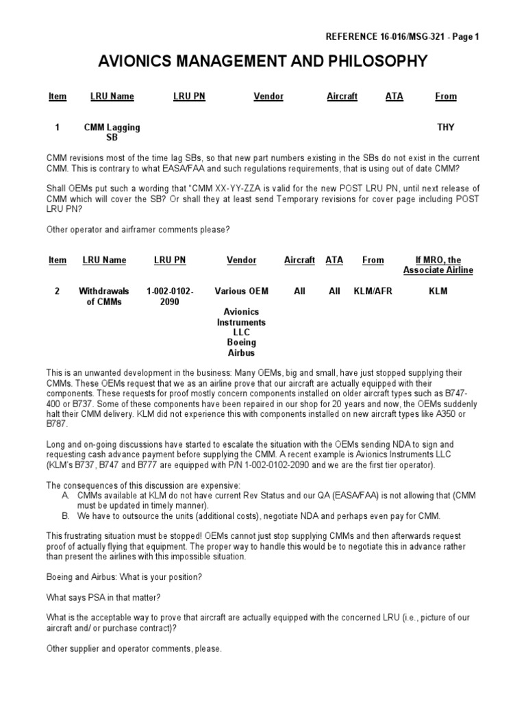 01 Avionics Philosophy | PDF | Airlines | Avionics
