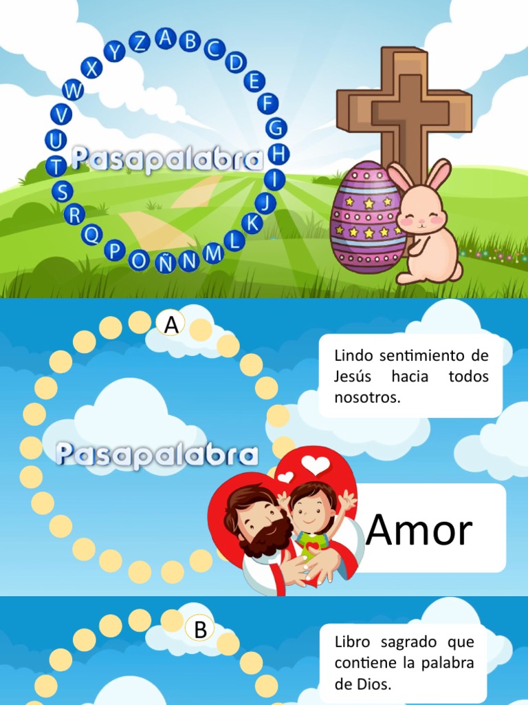 Juego Pasapalabra Semana Santa | PDF