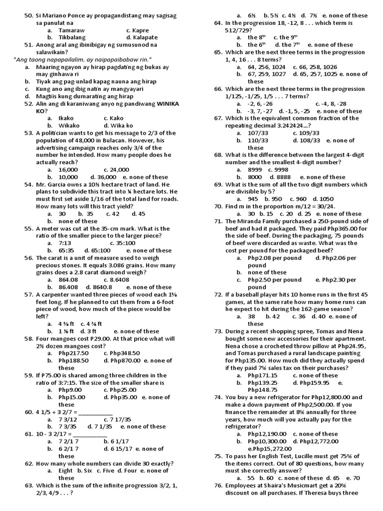 Drill Monday July 24 2023 With KTC | PDF | Grain (Unit) | Philippines