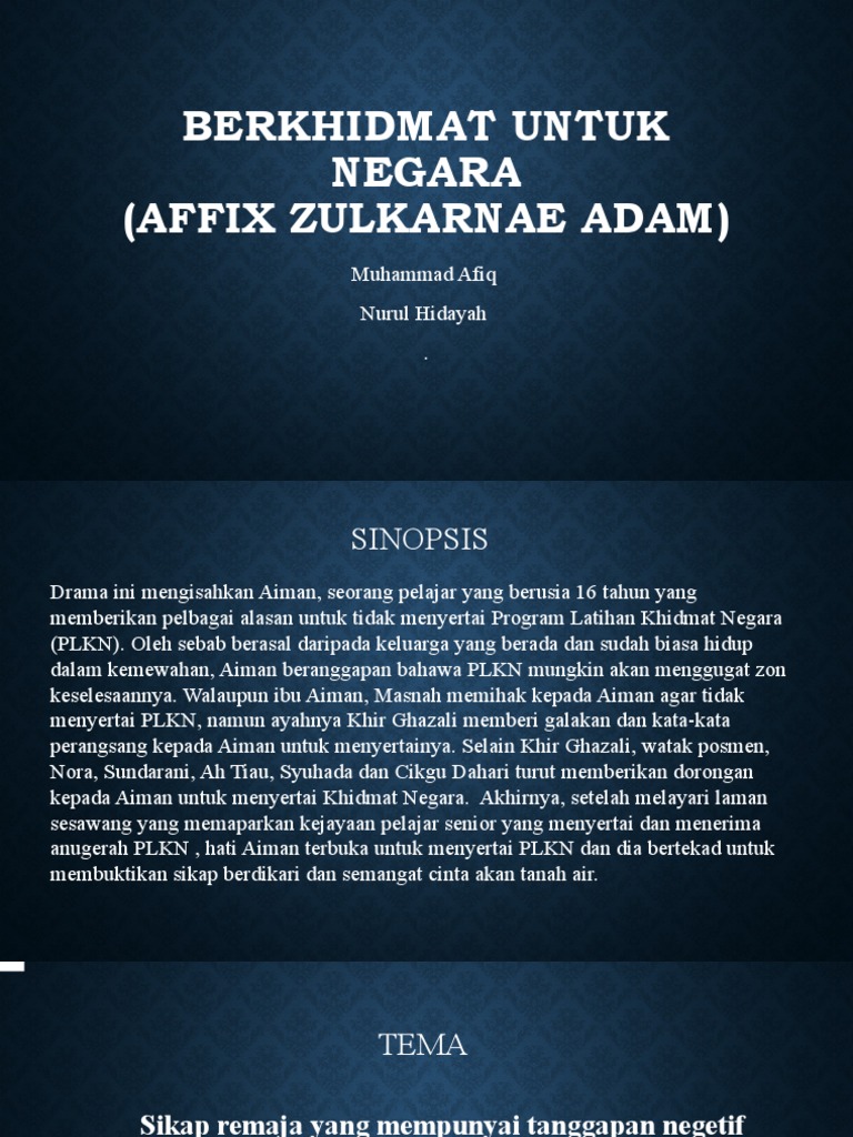 %Berkhidmat Untuk Negara (K11) | PDF