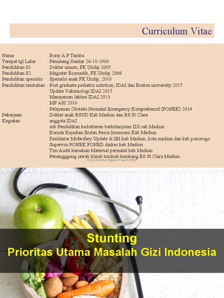 MATERI STUNTING Dr. RONI | PDF