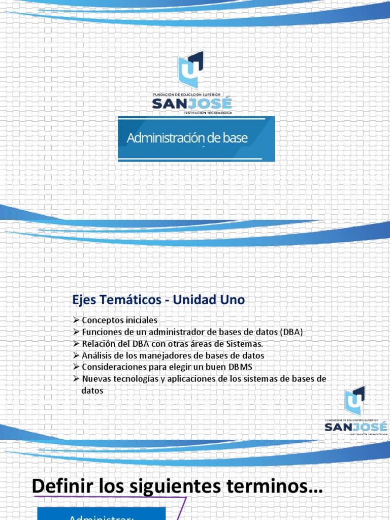 Encuentro No 1 Administracion de Base de Datos | PDF | Bases de datos | No Sql