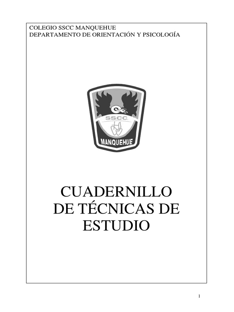 Cuadernillo Tecnicas de Estudio | PDF