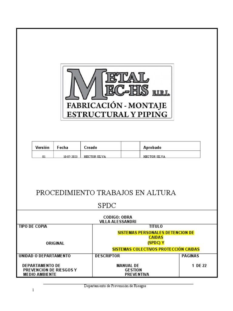 Pr-Po-41 Versión 5 - SPDC 2023 | PDF | Usuario (informática) | Corrosión