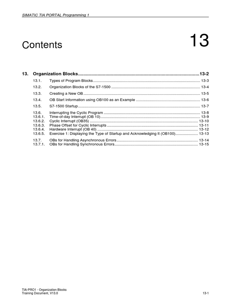 TIA PRO1 13 OBs ENG | PDF | Booting | Operating System