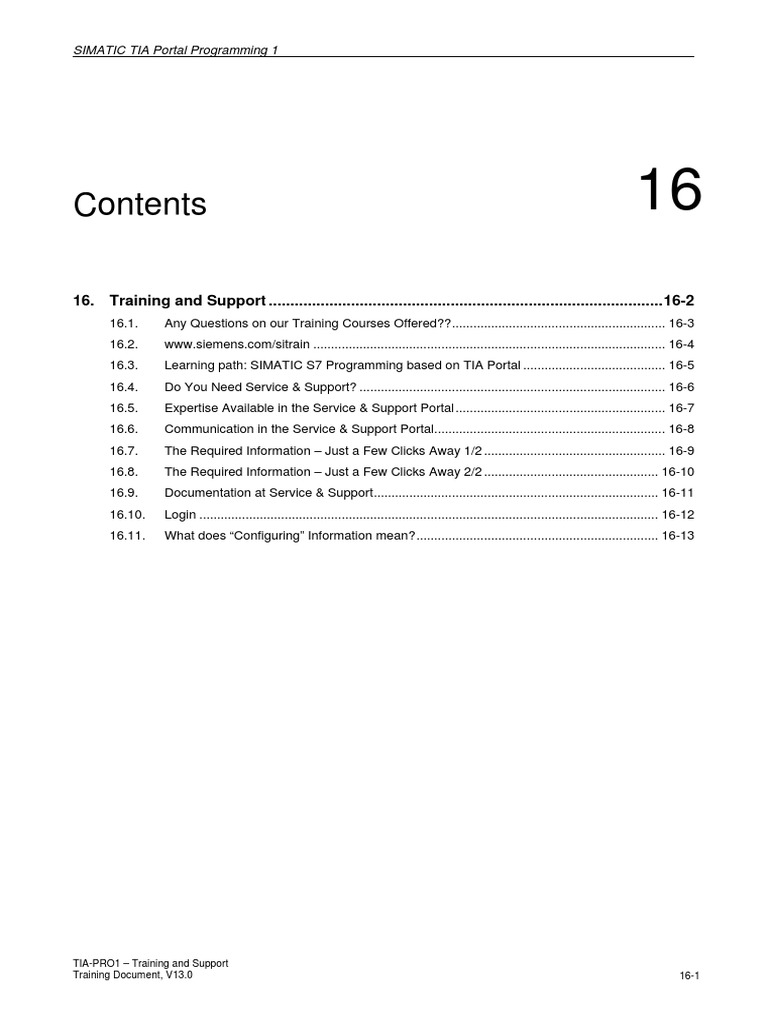 TIA PRO1 16 Training and Support | PDF | Internet Forum | Expert