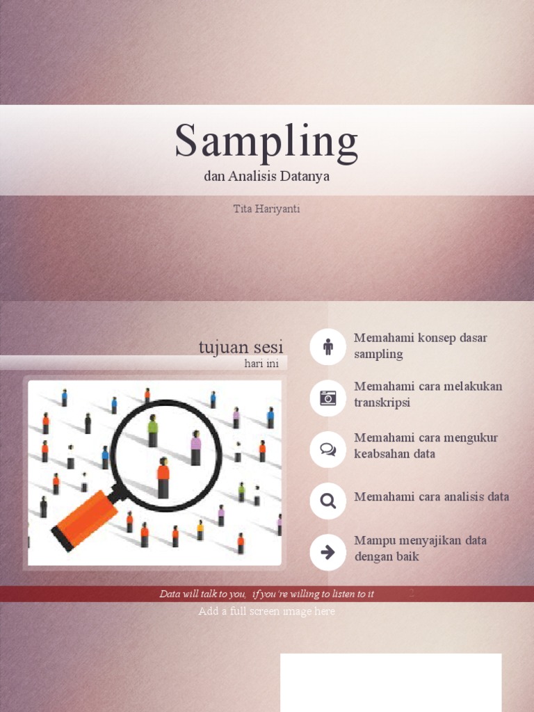 Sampling Dan Trakskripsi - PPTXPPTX | PDF