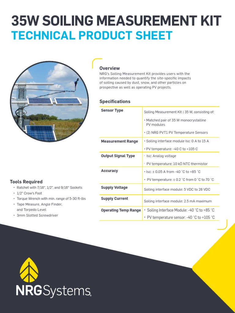 Medicion de Suciedad NRG - 35W - Soiling - TPS - WEB | PDF | Manufactured Goods | Electrical ...