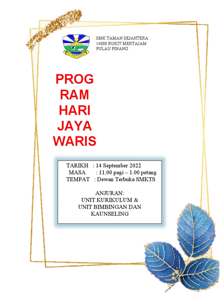 Laporan Program Penetapan Target Ting 5 Dan Jaya Waris | PDF