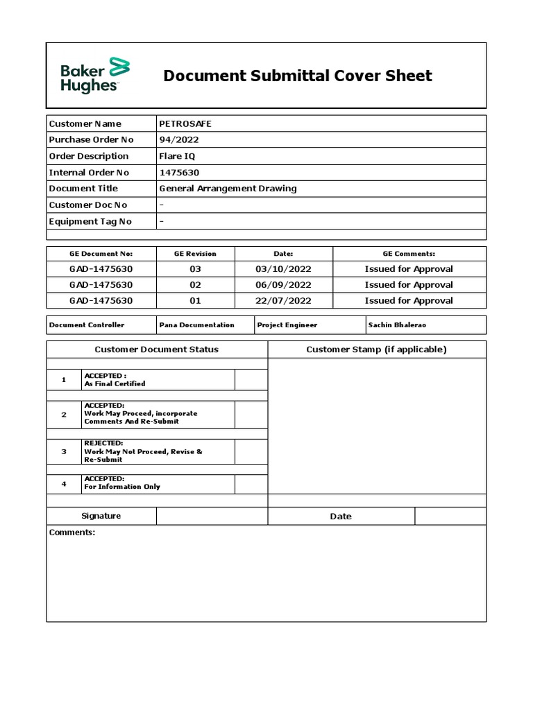 11. BH SO 1475630_General Arrangement Drawing_Rev 03 | PDF | Pipe ...