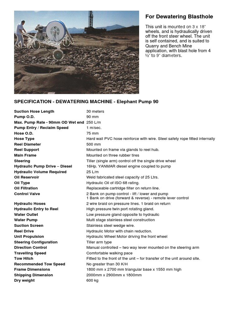 Dewatering Pump | PDF | Pump | Mechanical Engineering