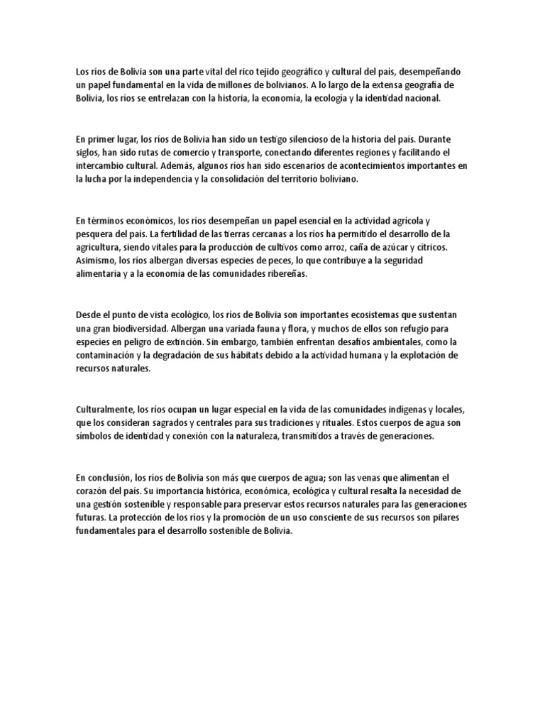 Los Rios de Bolivia | PDF