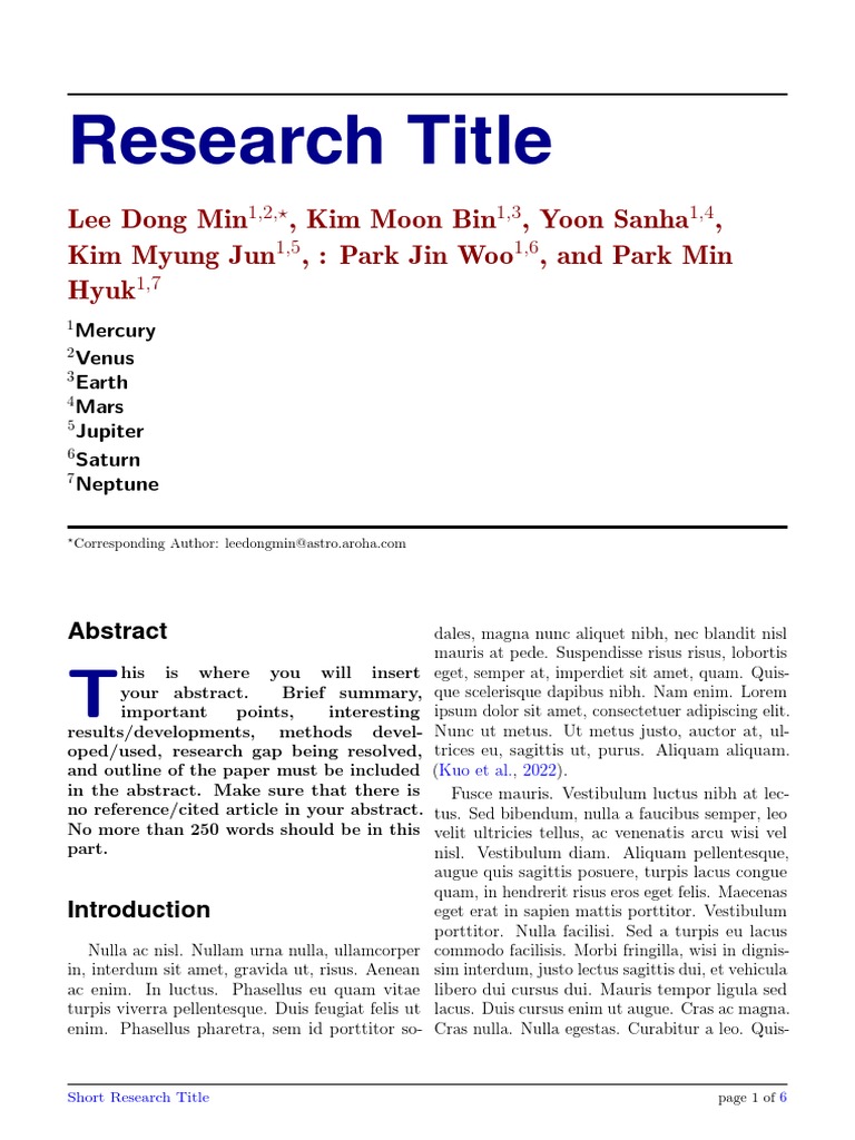 imrad-template | PDF