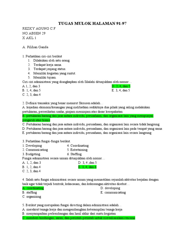 Soal Mulok - 111345 | PDF