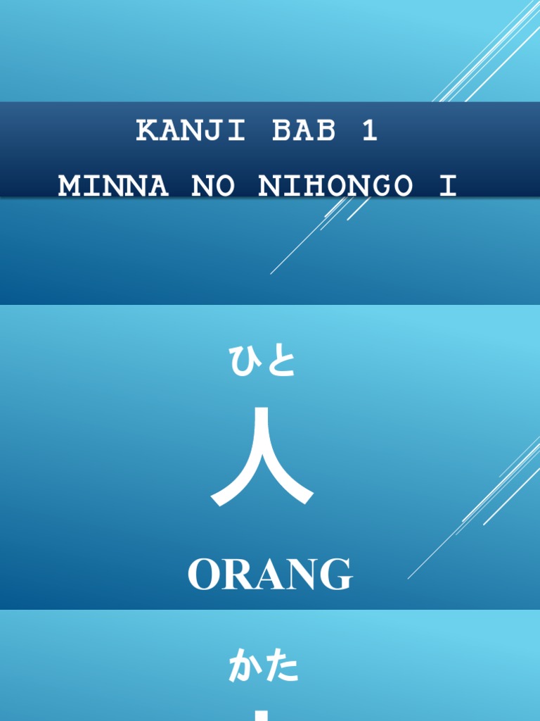 PPT Kanji Bab 1 | PDF
