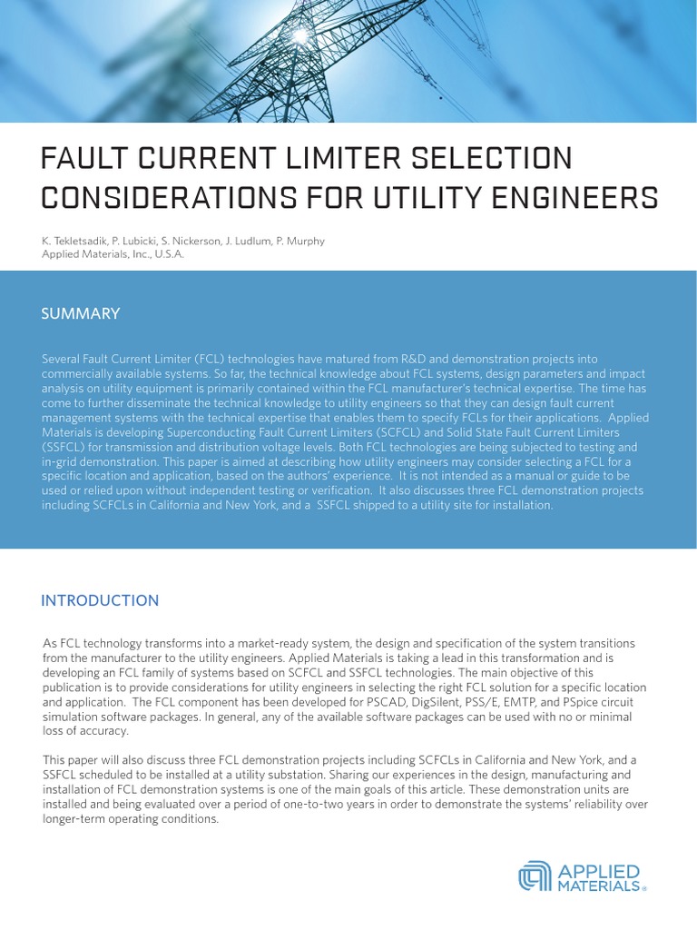 FCL Utility Consierations | PDF