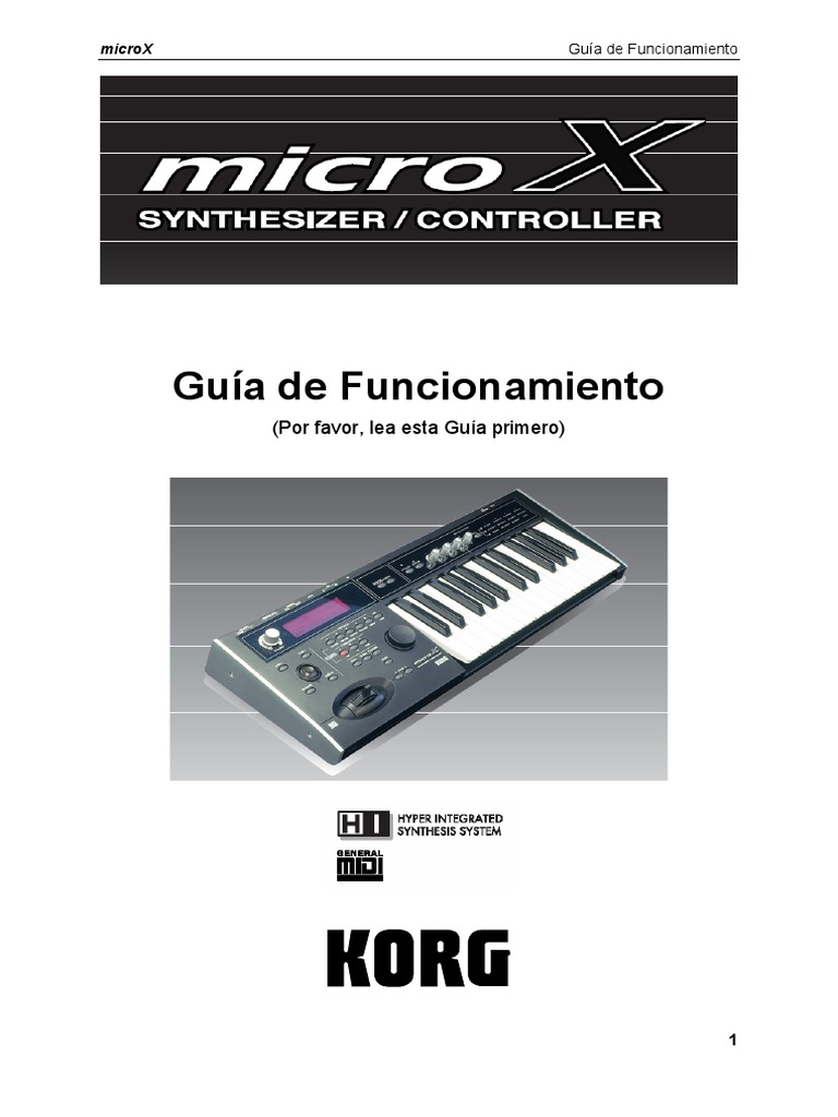 KORG MicroX Guia de Funcionamiento (Esp) | PDF | Informática | Ingeniería Informática