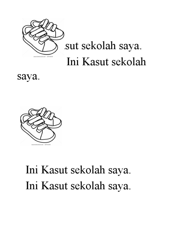 Ini Kasut Sekolah Saya | PDF
