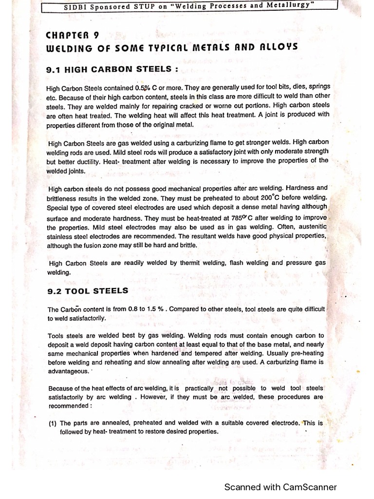 Welding Process and Metallurgy Notes by Dr.a.v.ramarao | PDF